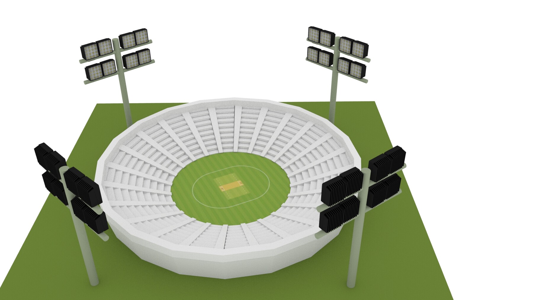 ArtStation - cricket stadium | Resources