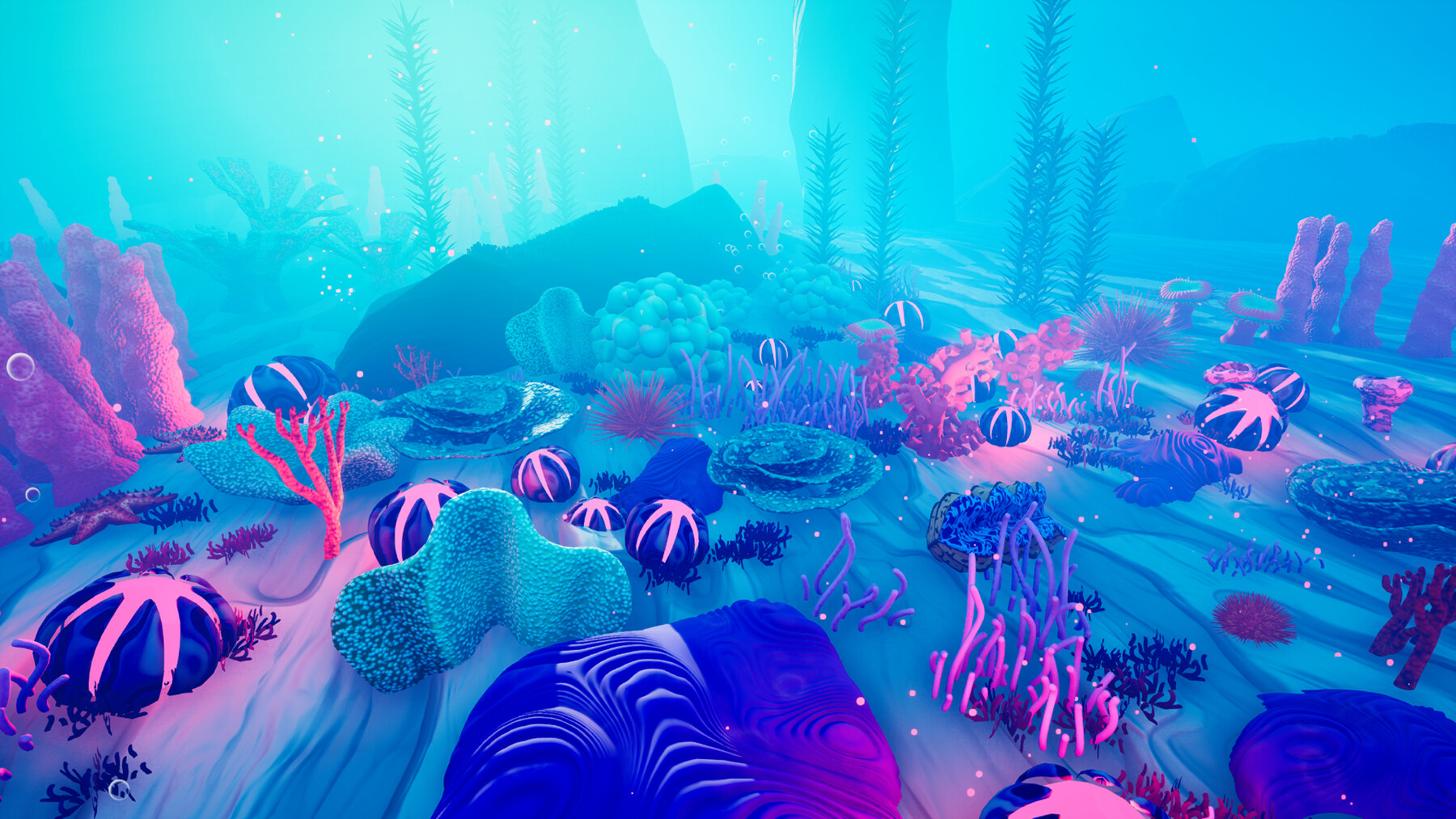 ArtStation - Stylized underwater coral reef environment | Game Assets