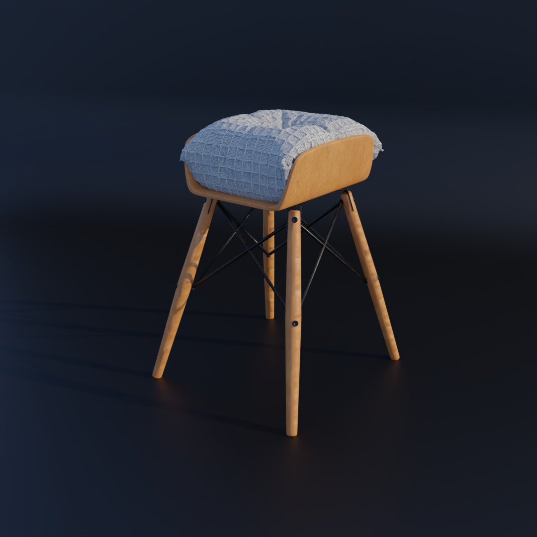 ArtStation - Stool Eames Eiffel | Resources