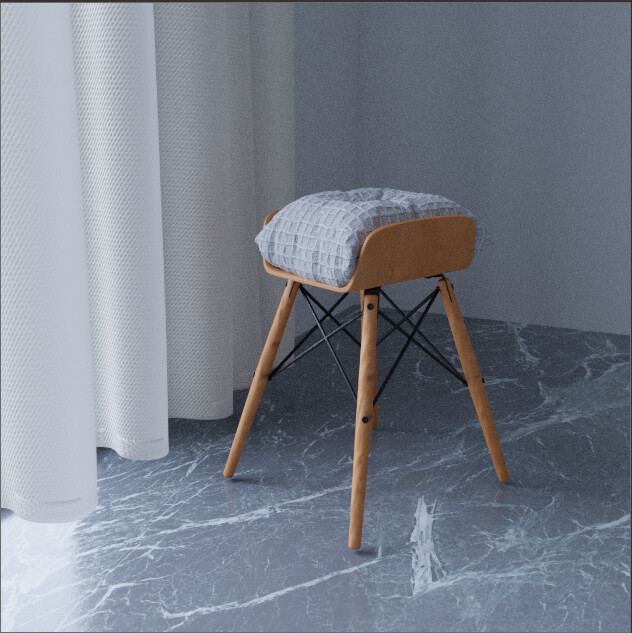 ArtStation - Stool Eames Eiffel | Resources