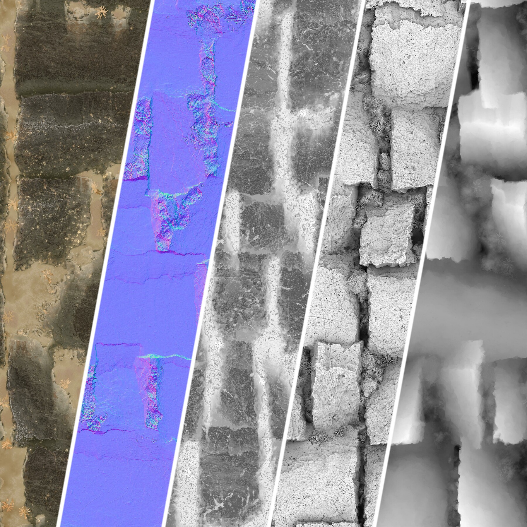 ArtStation - PBR - SURFACE OF ROCKS ON CLAY - 4K MATERIAL | Game Assets