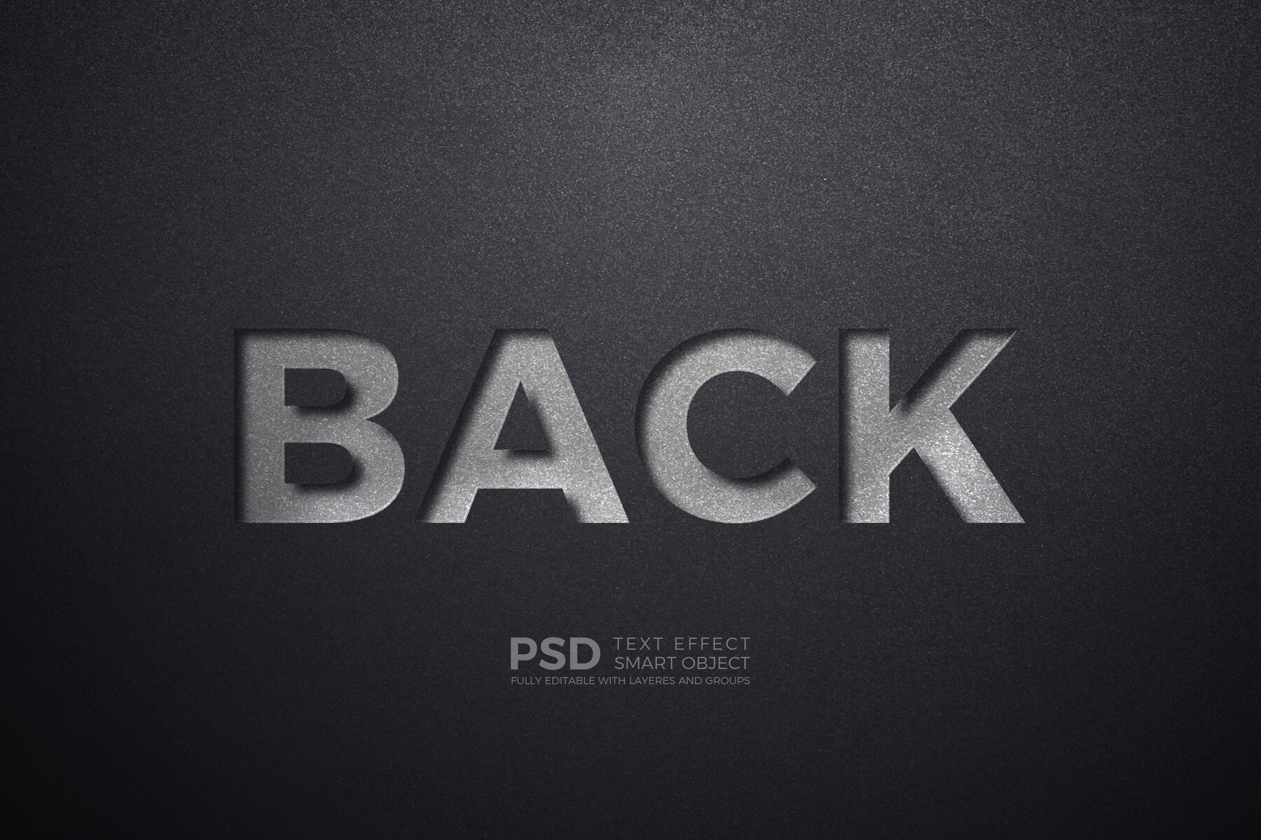 ArtStation - Back PSD fully editable text effect. Layer style PSD ...