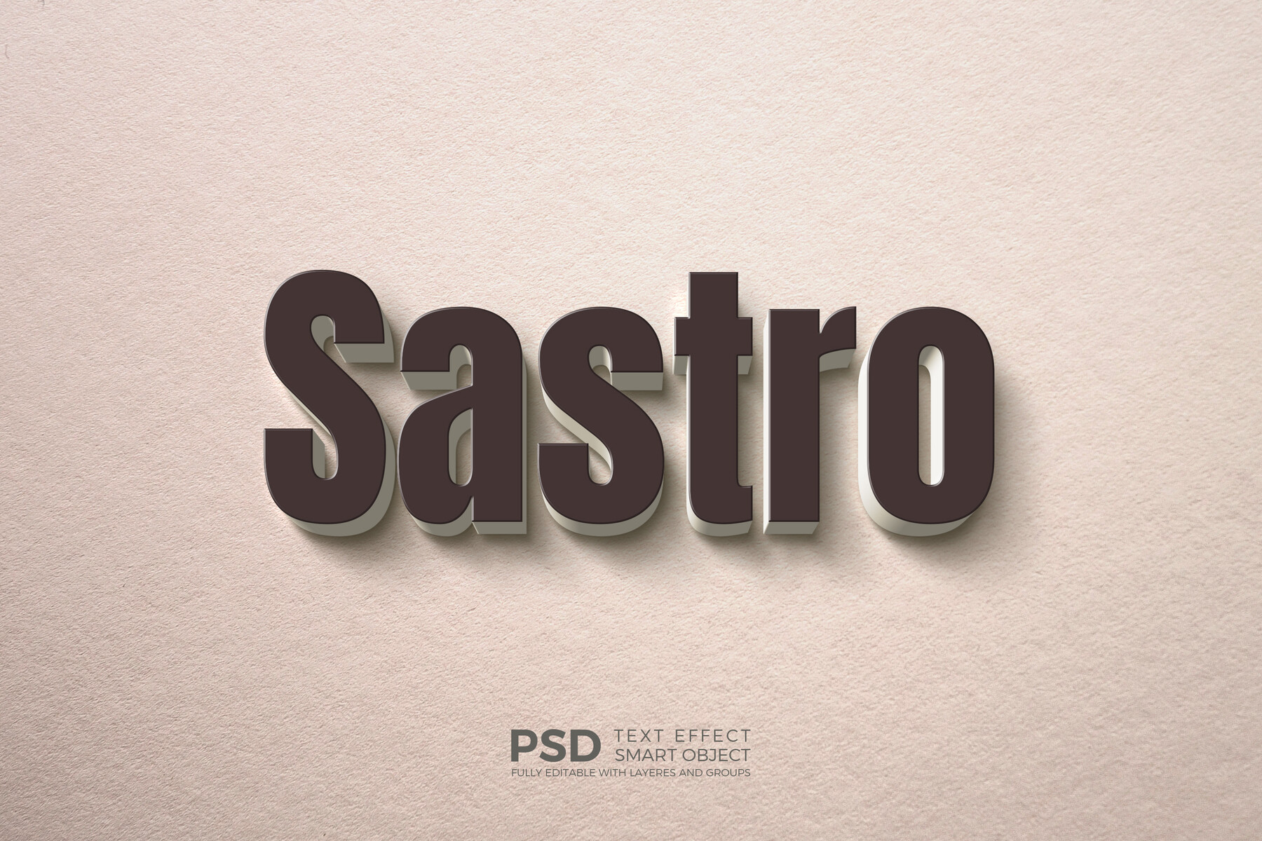 ArtStation - Sastro PSD fully editable text effect. Layer style PSD ...
