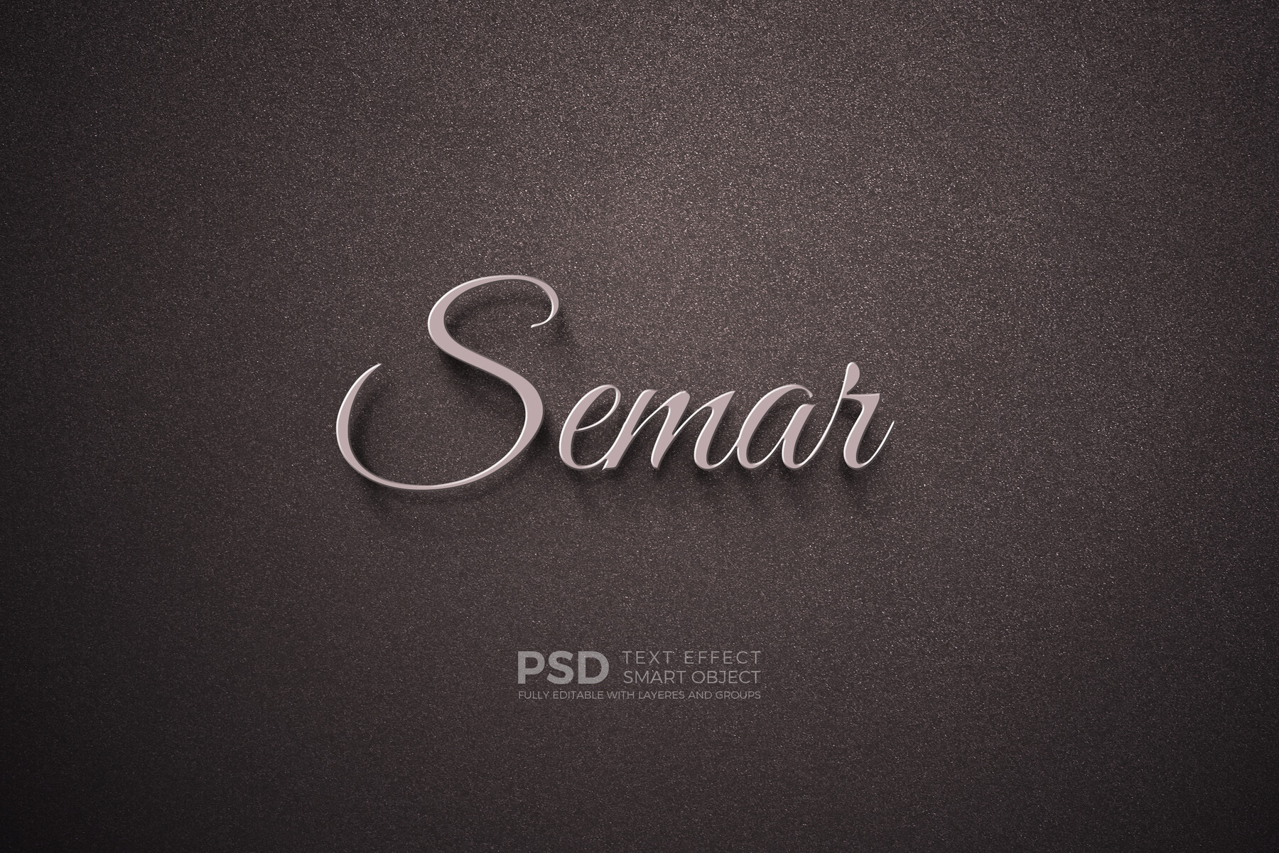 ArtStation - Semar PSD fully editable text effect. Layer style PSD ...