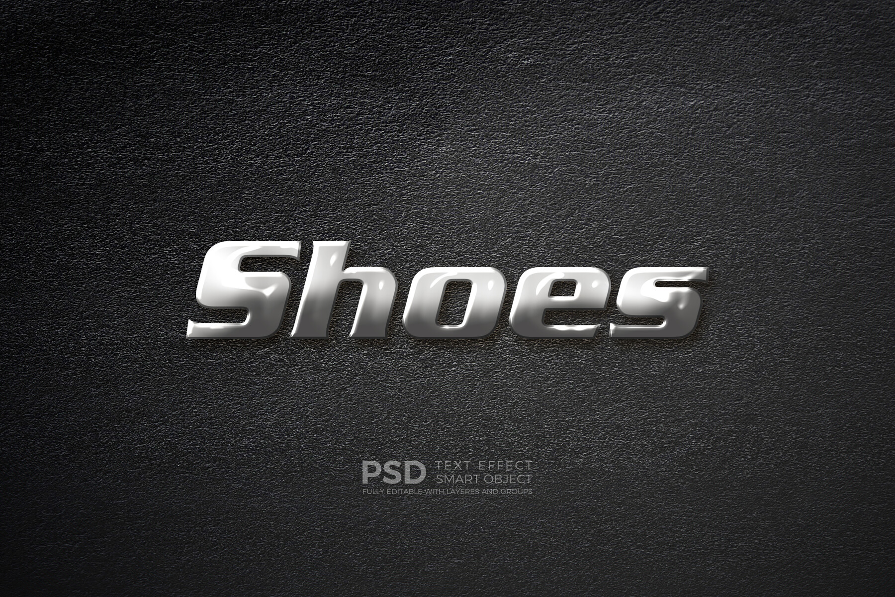 ArtStation - Shoes PSD fully editable text effect. Layer style PSD ...