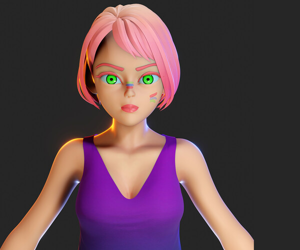 ArtStation - 3D Modeling - Girl - Isabella - Blender 3.0 | Resources