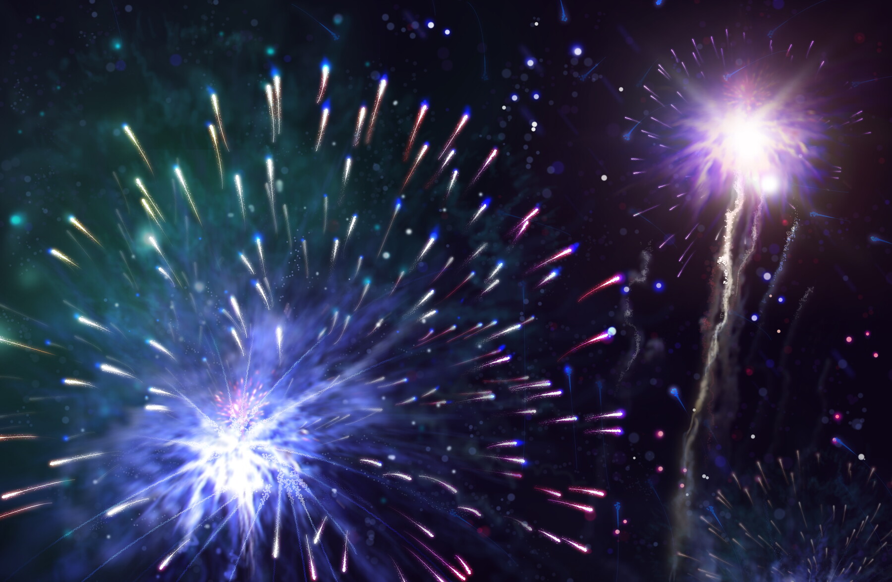 ArtStation - Realistic fireworks overlays, Fireworks Backdrops PSD ...