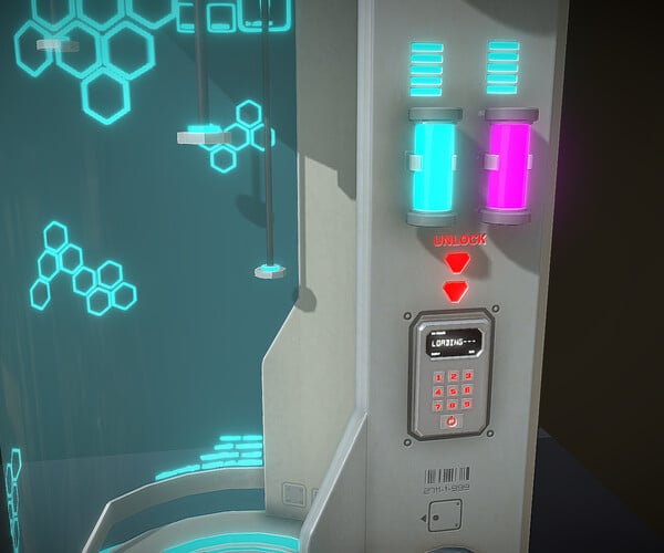 ArtStation - Low-poly Sci-fi Laboratory Capsule | Game Assets