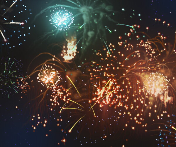 ArtStation - Realistic fireworks overlays, Fireworks Backdrops PSD ...