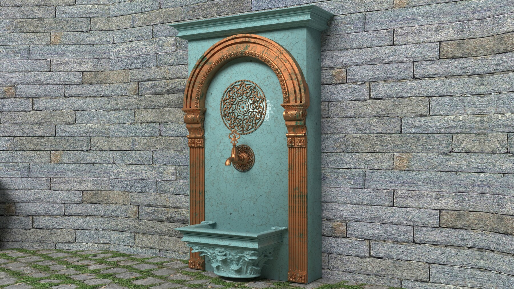 ArtStation - Wall Fountains Collection 4K | Resources