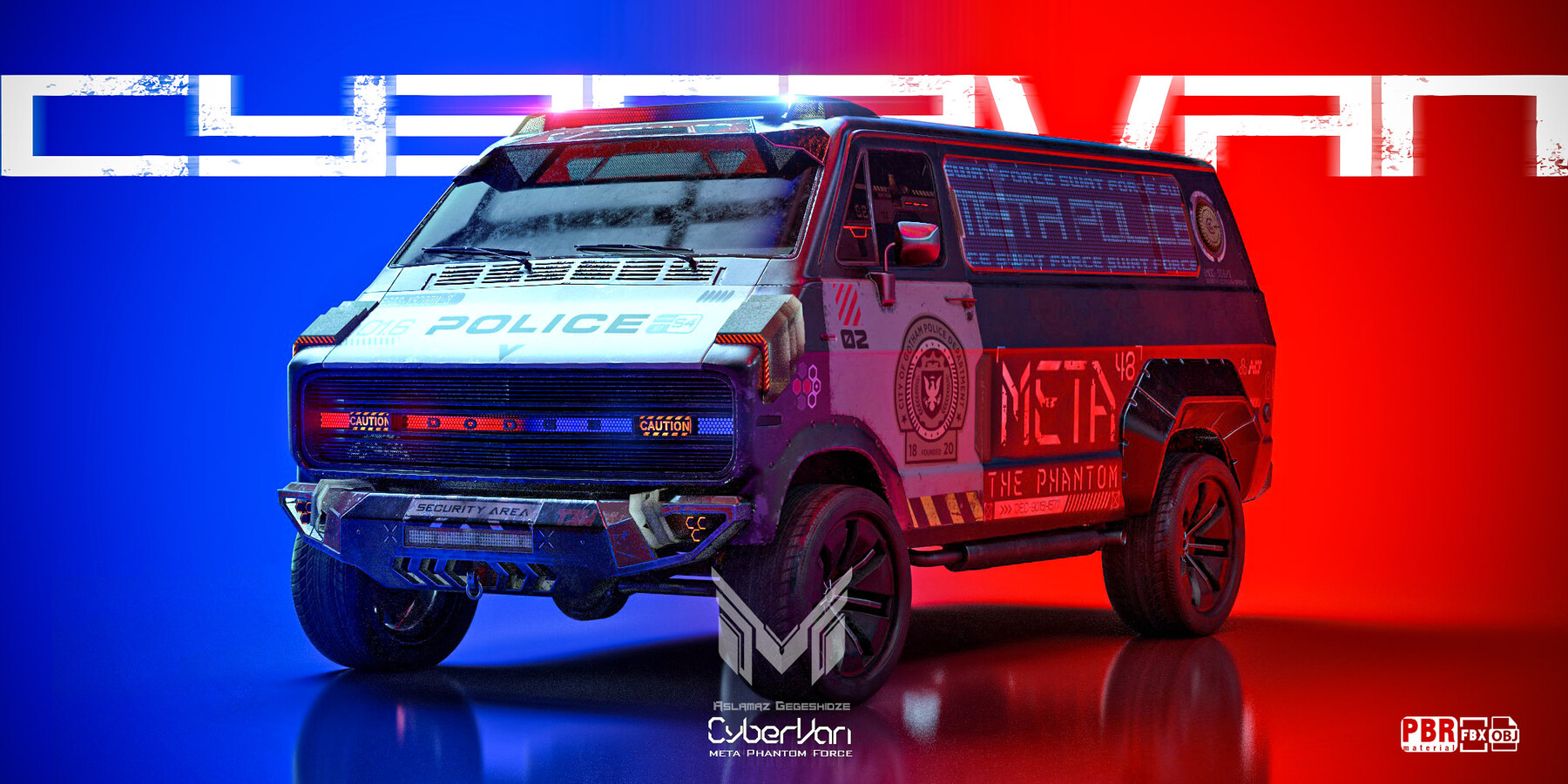ArtStation - Cyber Van.2035 | Game Assets