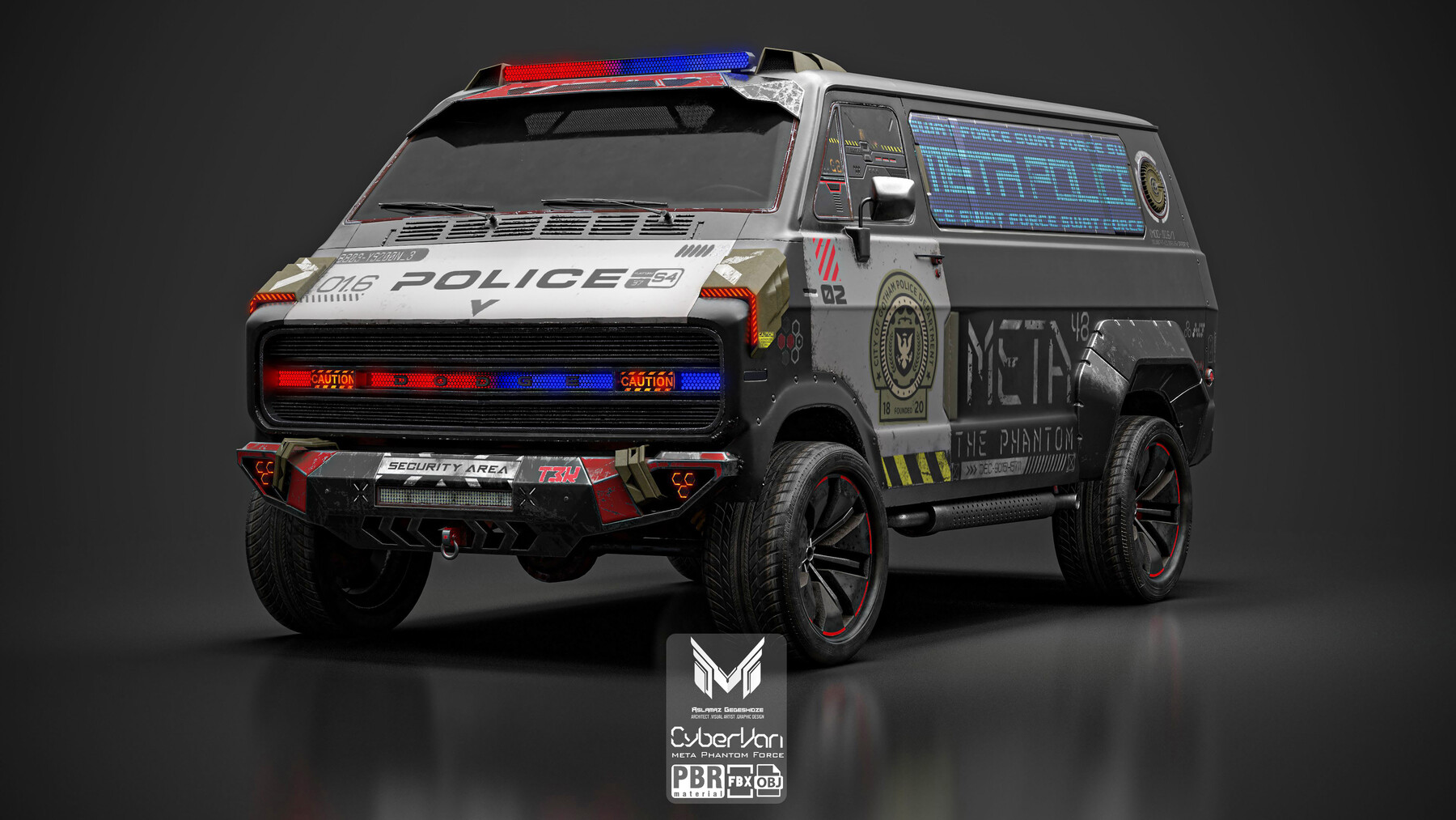 ArtStation - Cyber Van.2035 | Game Assets