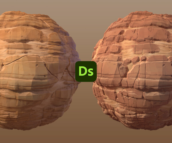 ArtStation - Substance Designer Stylized Rock Arid Tile Texture | Resources