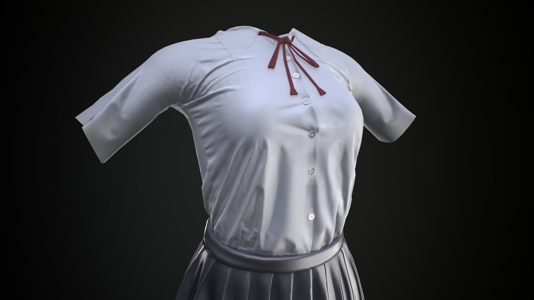 ArtStation - School Girl Uniform | Game Assets