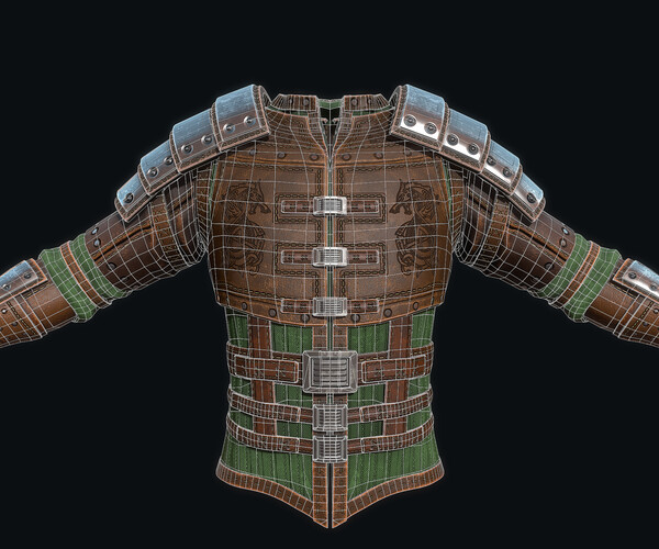 ArtStation - Light leather Armor | Game Assets