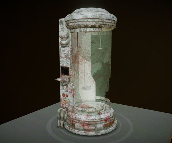 ArtStation - Sci-fi Old Laboratory Capsule | Game Assets