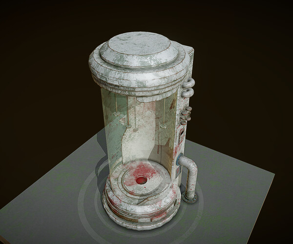 ArtStation - Sci-fi Old Laboratory Capsule | Game Assets