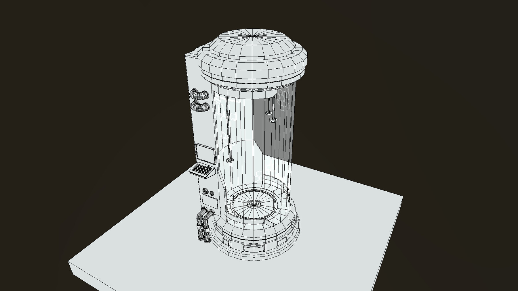 ArtStation - Sci-fi Old Laboratory Capsule | Game Assets