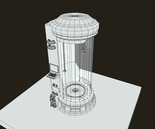 ArtStation - Sci-fi Old Laboratory Capsule | Game Assets
