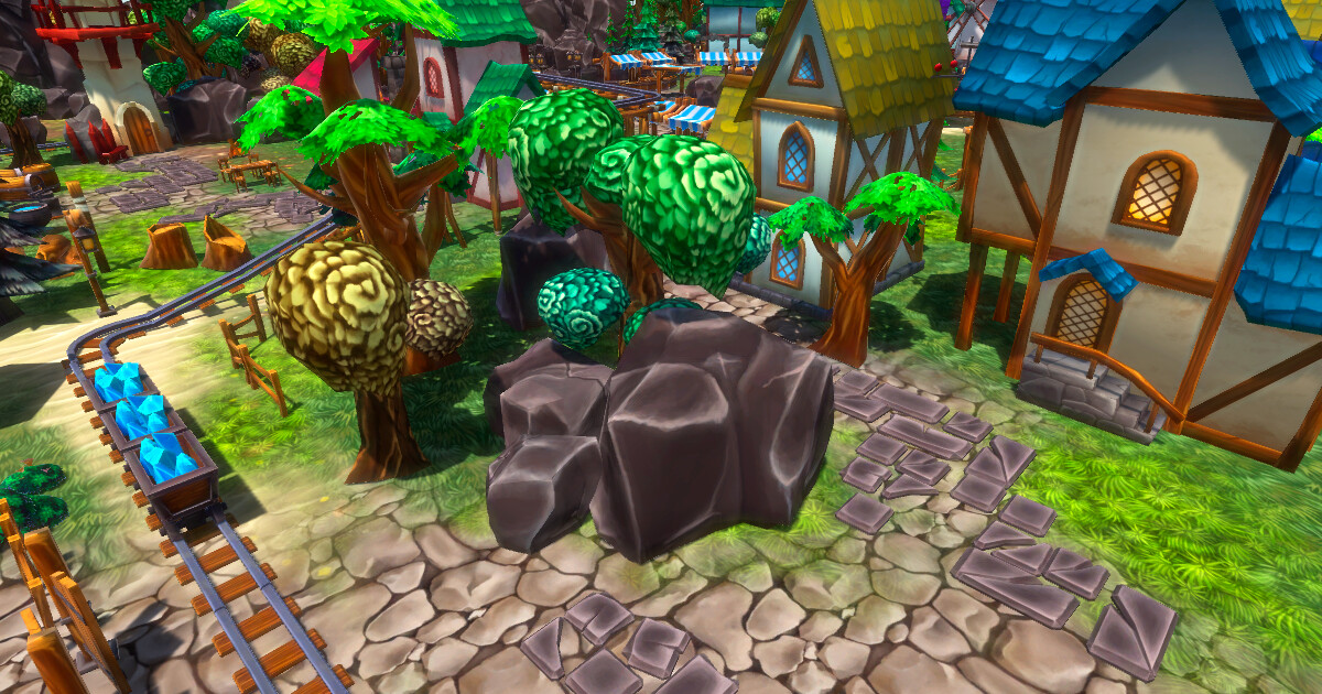 ArtStation - Stylized Fantasy Village | Game Assets