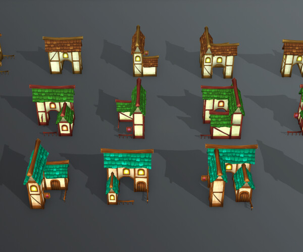 ArtStation - Stylized Fantasy Village | Game Assets