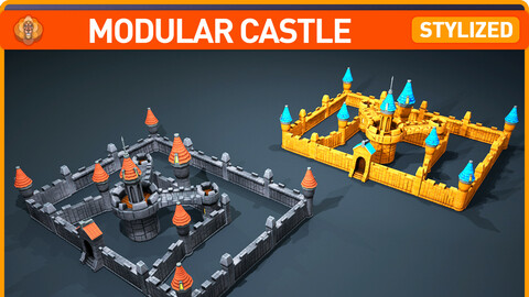 ArtStation - Fantasy Modular Castle | Game Assets