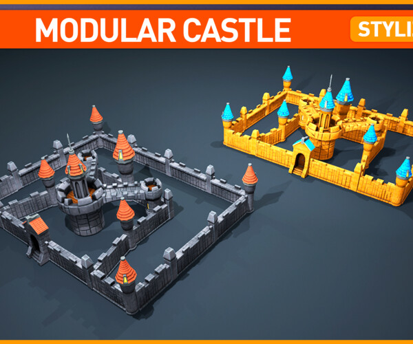 ArtStation - Fantasy Modular Castle | Game Assets