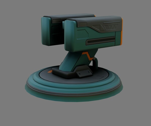 ArtStation - Sci-Fi Missile Launcher - Low Poly - Game Ready - PBR ...