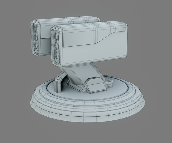 ArtStation - Sci-Fi Missile Launcher - Low Poly - Game Ready - PBR ...