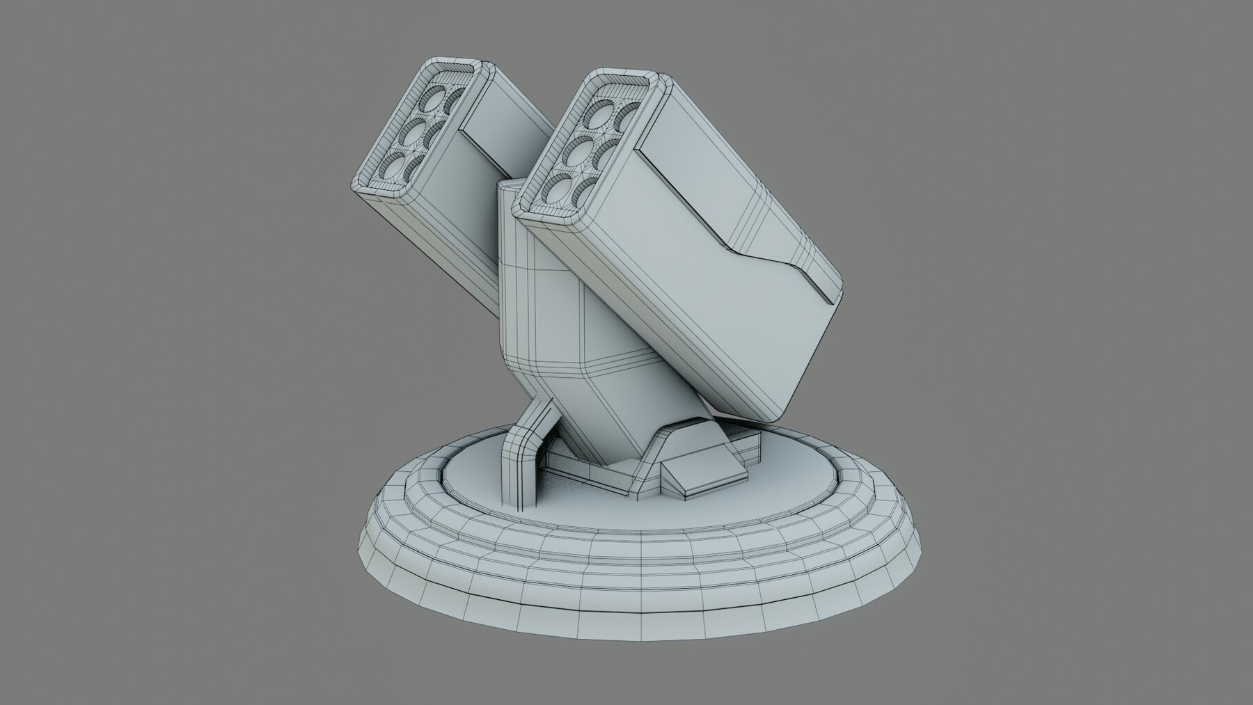 ArtStation - Sci-Fi Missile Launcher - Low Poly - Game Ready - PBR ...