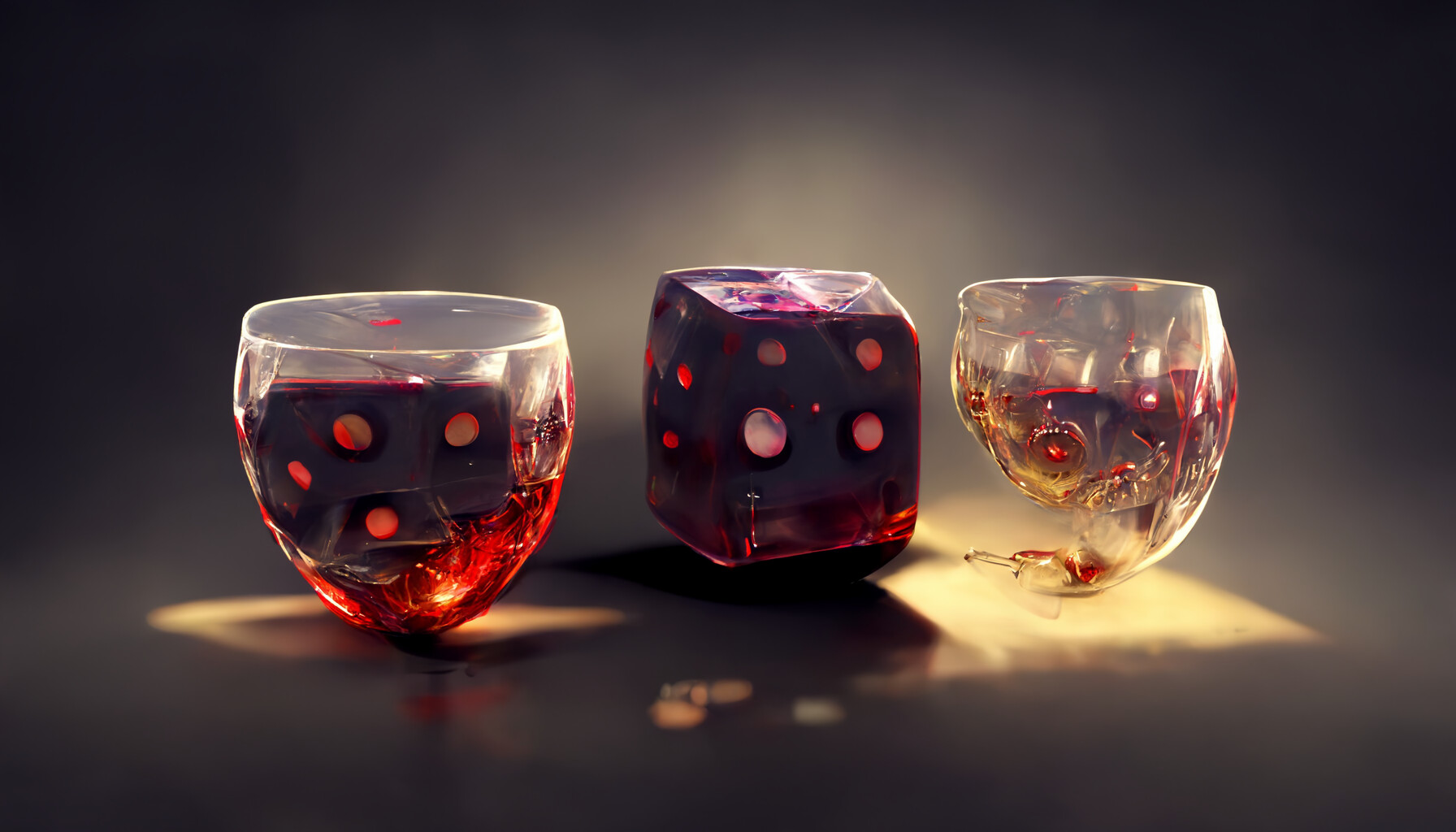 ArtStation - Pair of dice and wine | Artworks