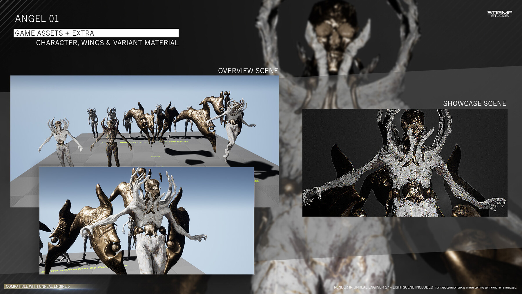 ArtStation - Angel 01 - Game Assets + Extra | Game Assets