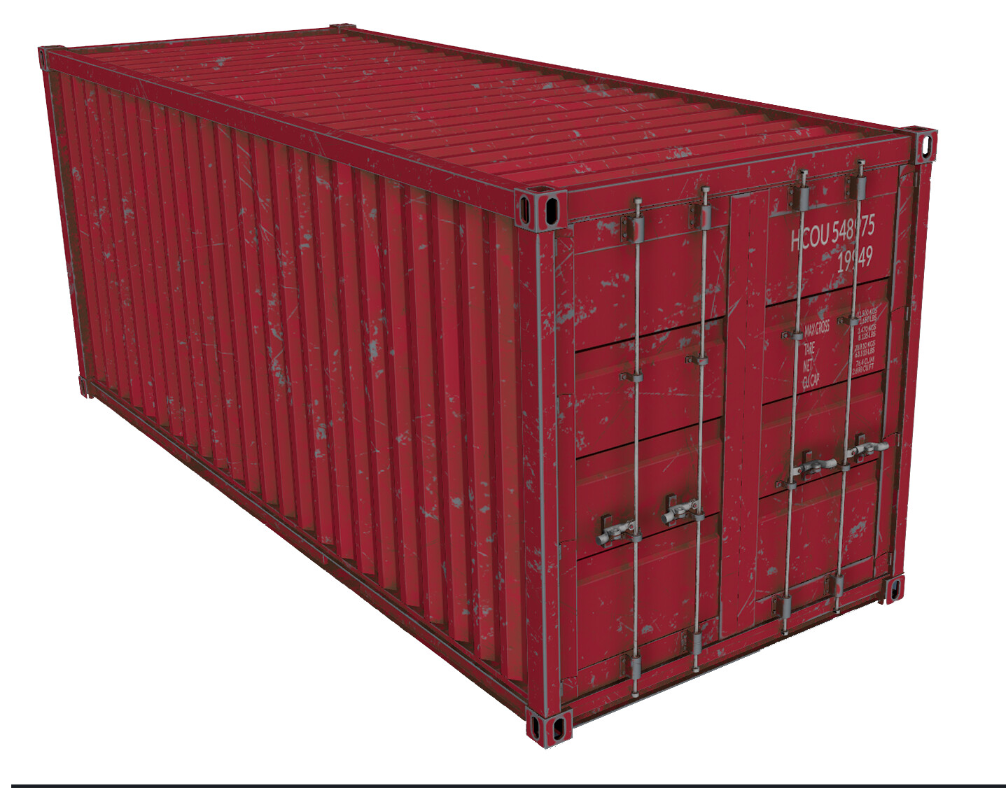 ArtStation - High Detail 1:1 Shipping Cointainer 3D Model | Resources