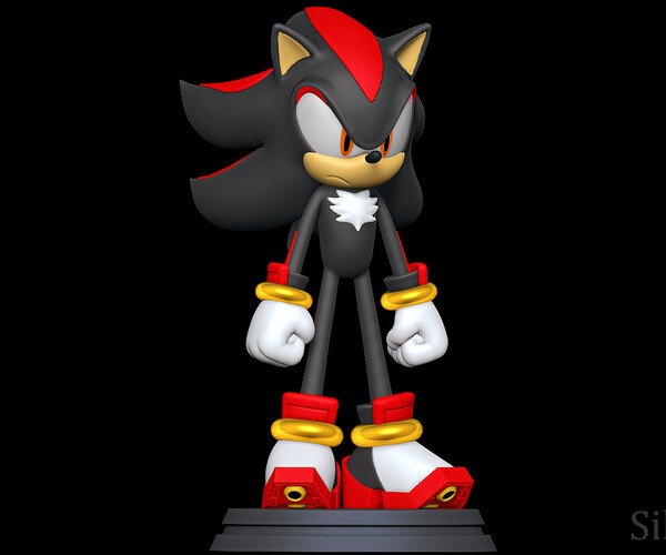 ArtStation - Shadow the Hedgehog 3D print model | Resources