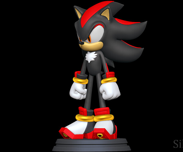 ArtStation - Shadow the Hedgehog 3D print model | Resources