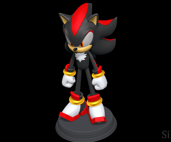 ArtStation - Shadow the Hedgehog 3D print model | Resources