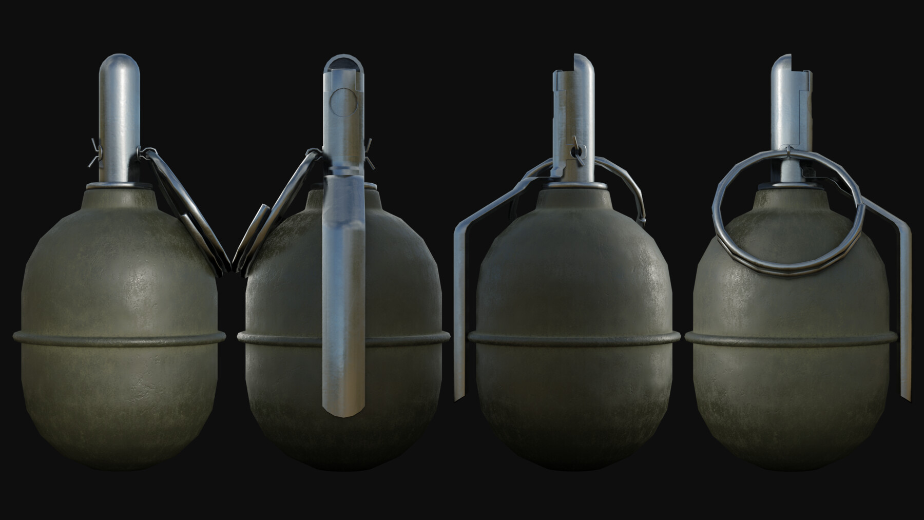 ArtStation - HQ Hand Grenades Collection | Game Assets
