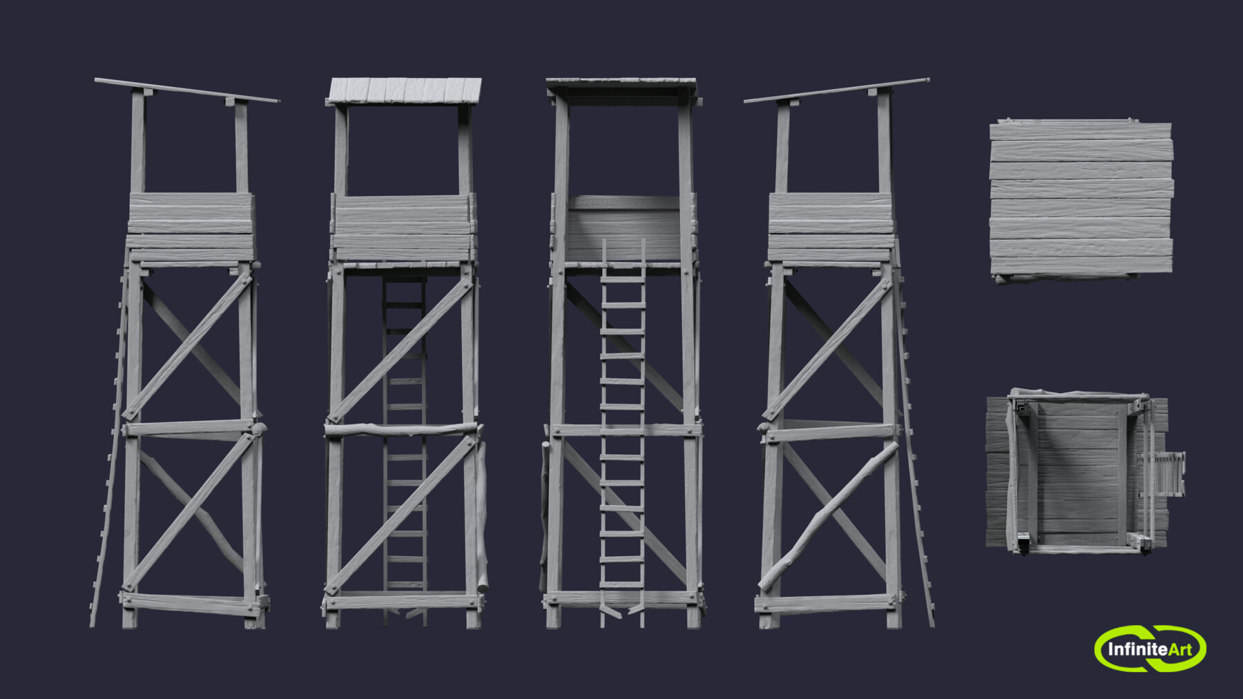ArtStation - Observation tower | Game Assets