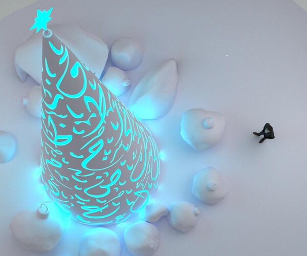 ArtStation - Arabic Alphabet Christmas Tree | Resources