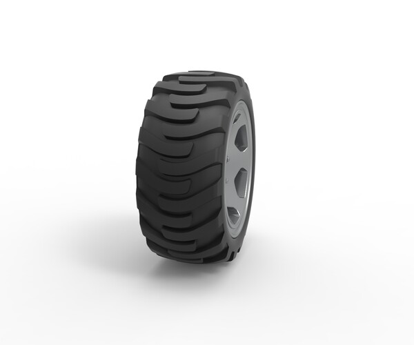 ArtStation - 3D printable Diecast Demolition derby rear wheel Scale 1: ...