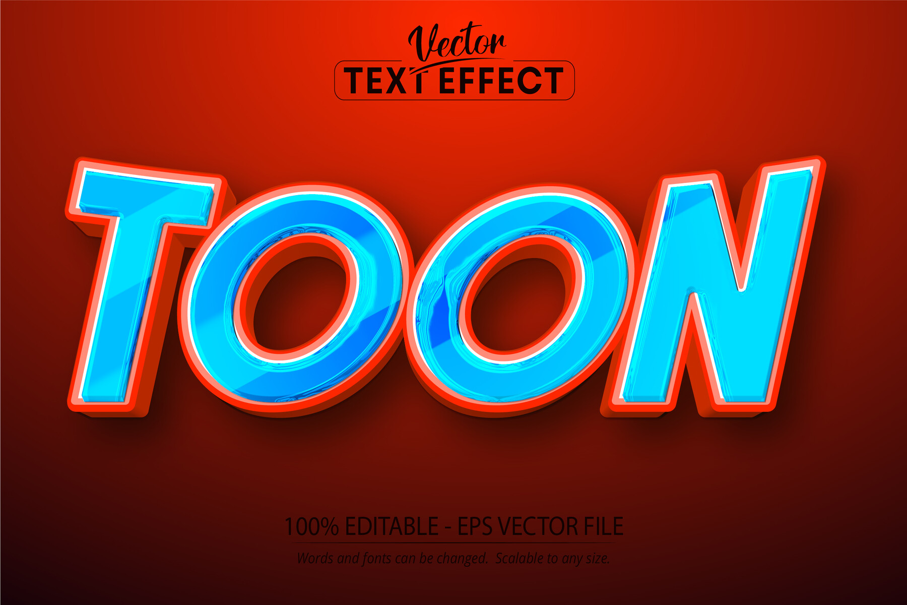 ArtStation - Cartoon text effect, editable toon text style | Artworks