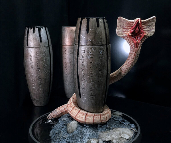 ArtStation - Alien Hammerpede ready for 3D print prometheus 3D print ...