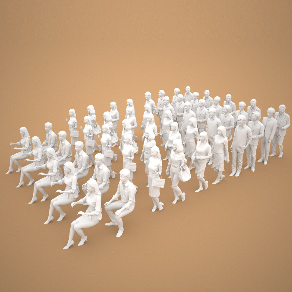 ArtStation - Posed 3D-people 10-SET -003 | Resources