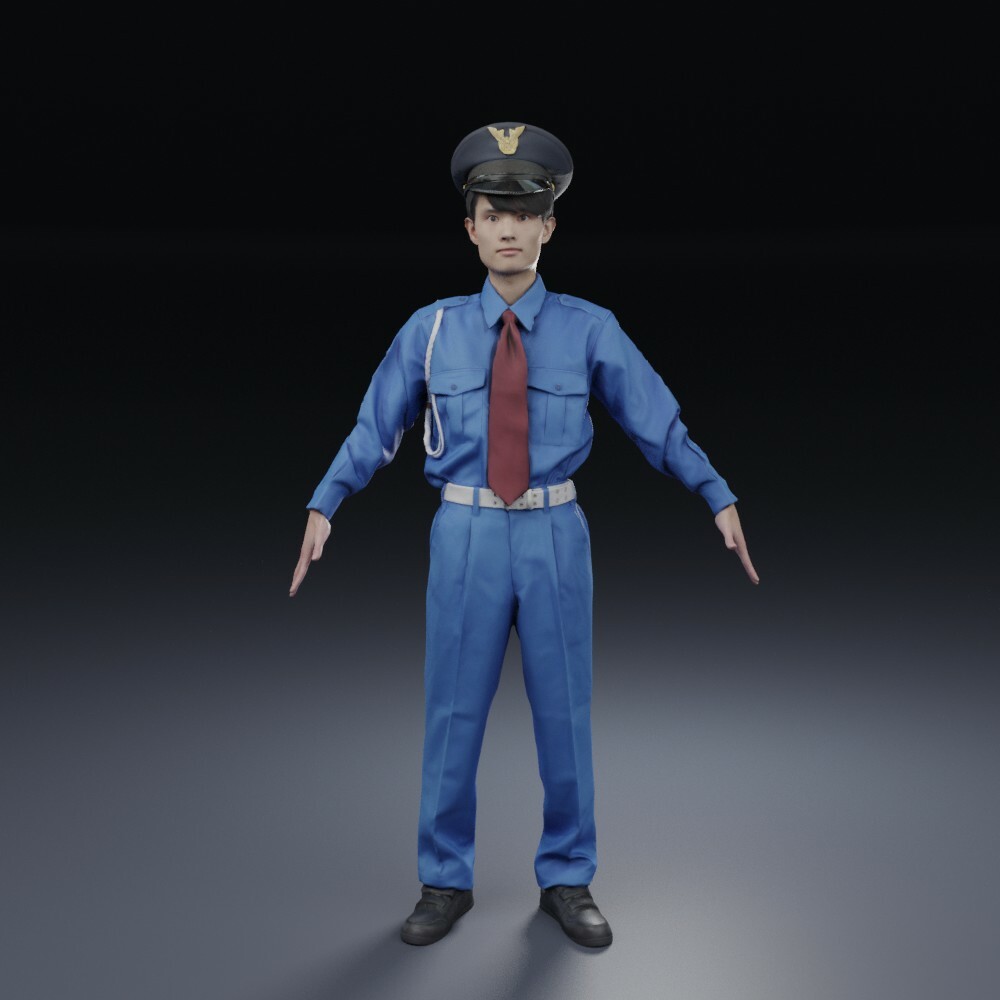 ArtStation - Animated 3D-Security guard 155_Toshi_N07 | Resources