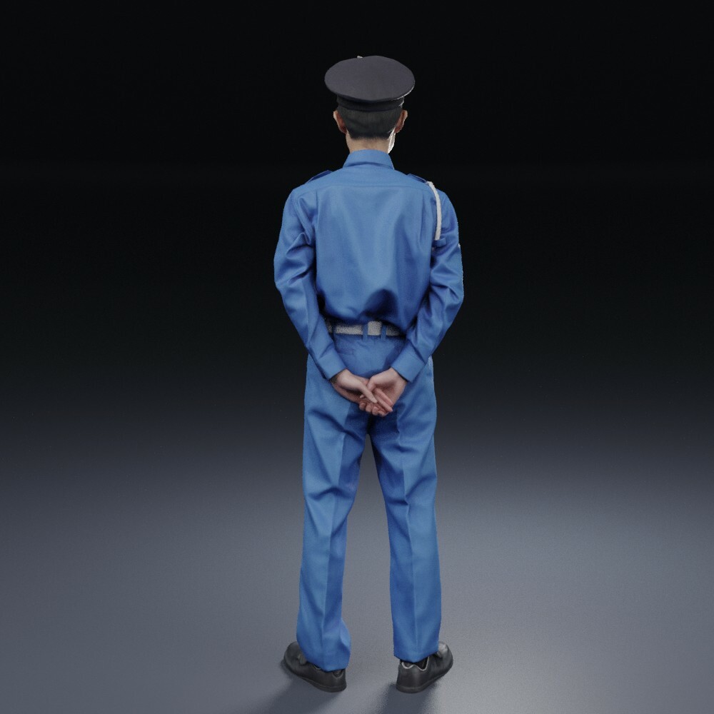 ArtStation - Posed 3D-Security guard 156_Toshi_N09 | Resources