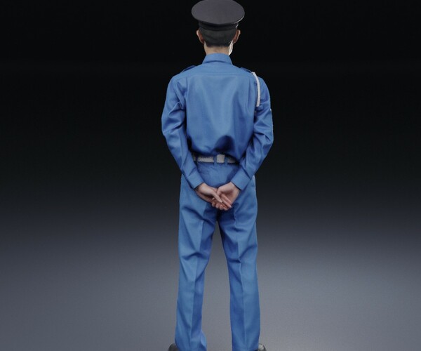 ArtStation - Posed 3D-Security guard 156_Toshi_N09 | Resources