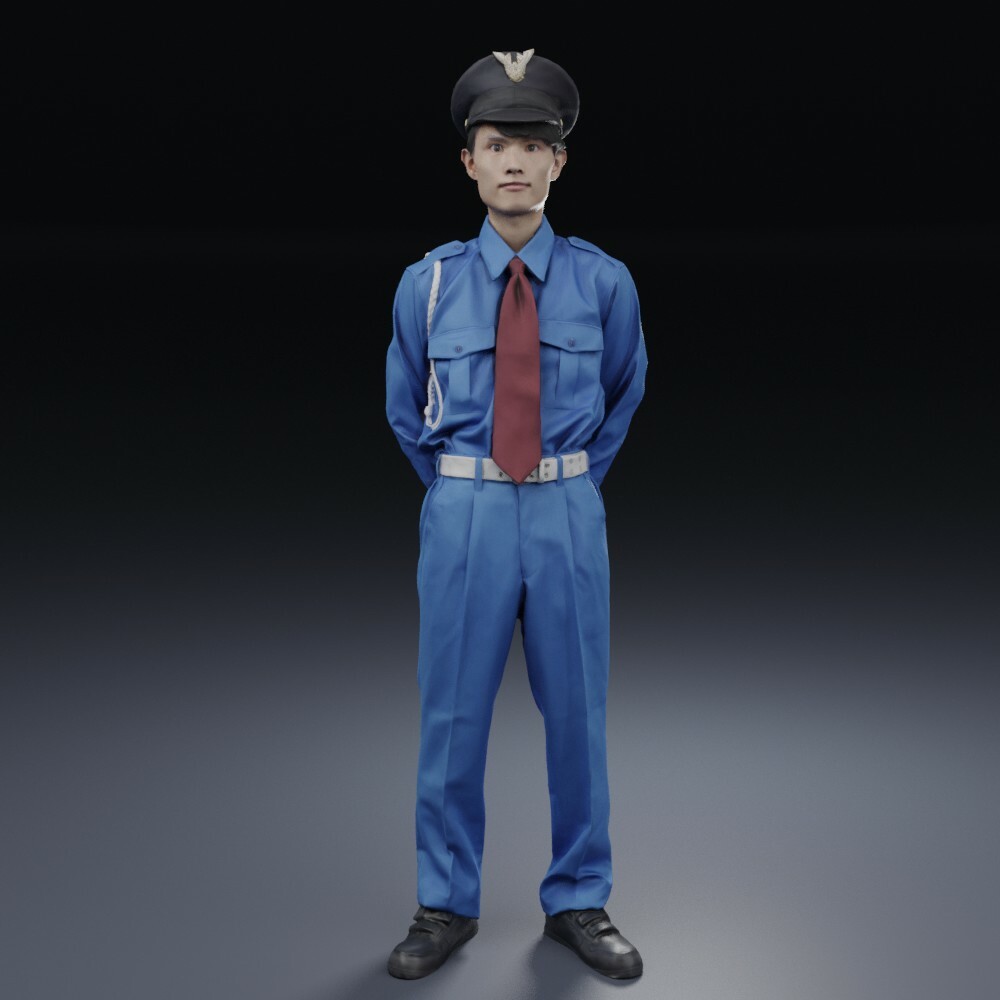 ArtStation - Posed 3D-Security guard 156_Toshi_N09 | Resources
