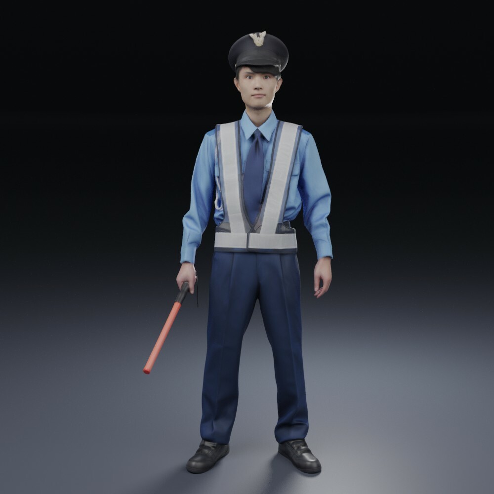 ArtStation - Posed 3D-Security guard 157_Toshi_N10 | Resources
