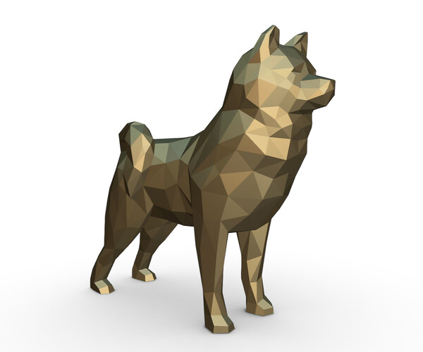 ArtStation - akita inu figure | Resources