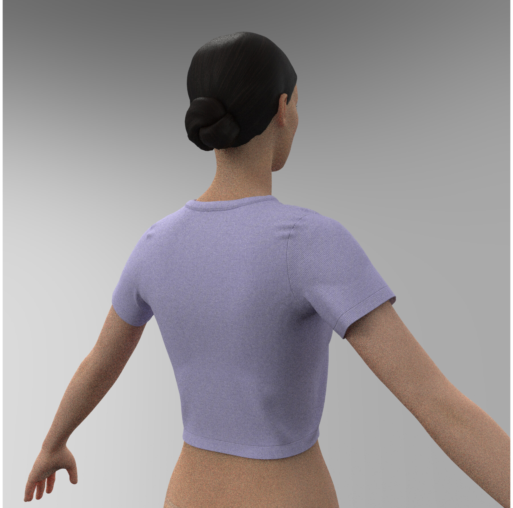 ArtStation - Crop Top Ladies garment Clo3d Marvelous Designer women ...